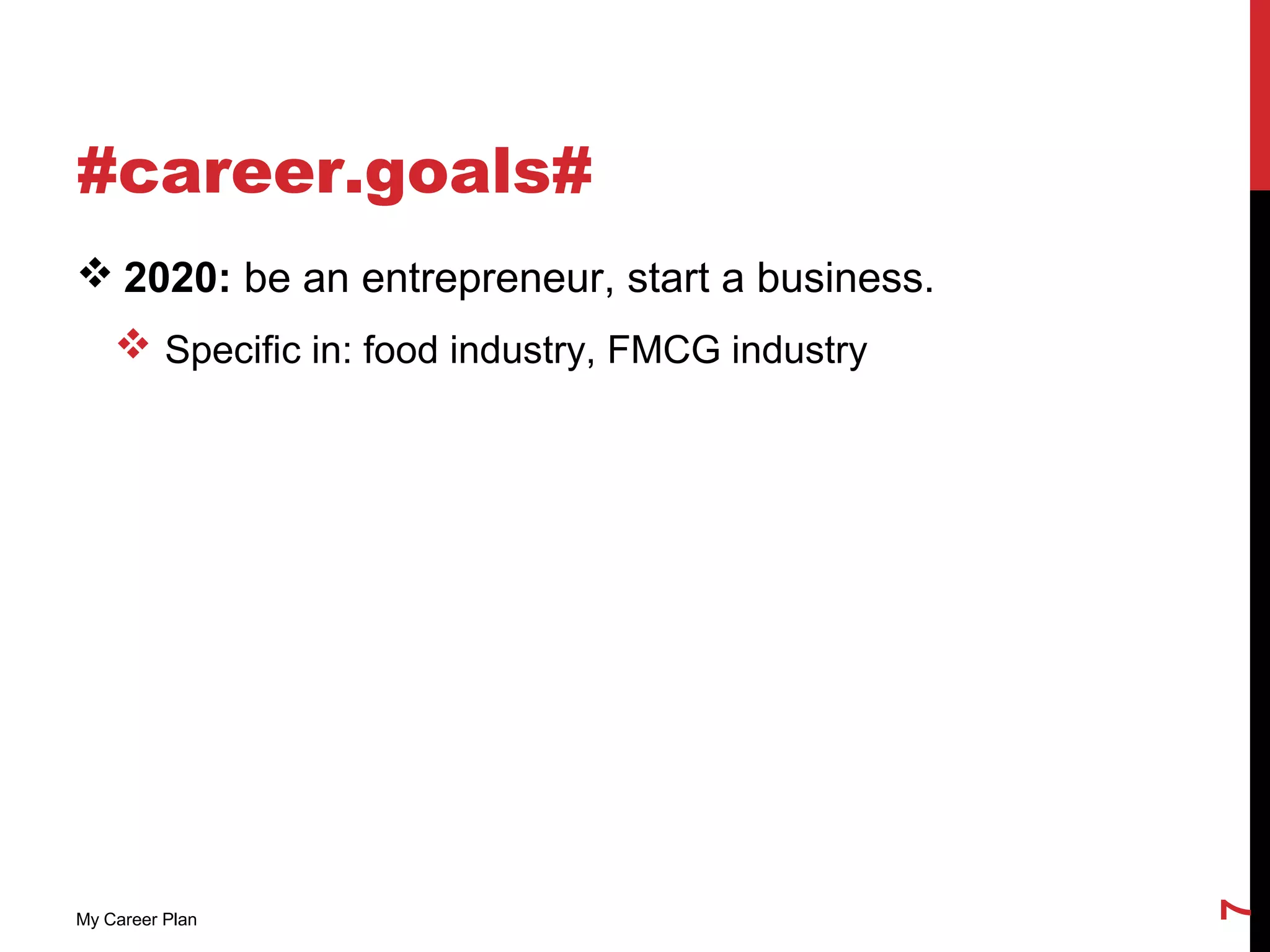 My career plan | PPT