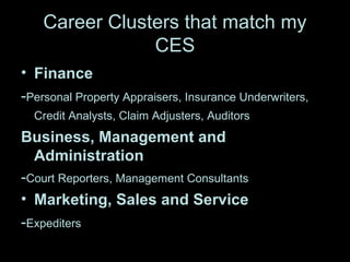 My Careers Power Point | PPT