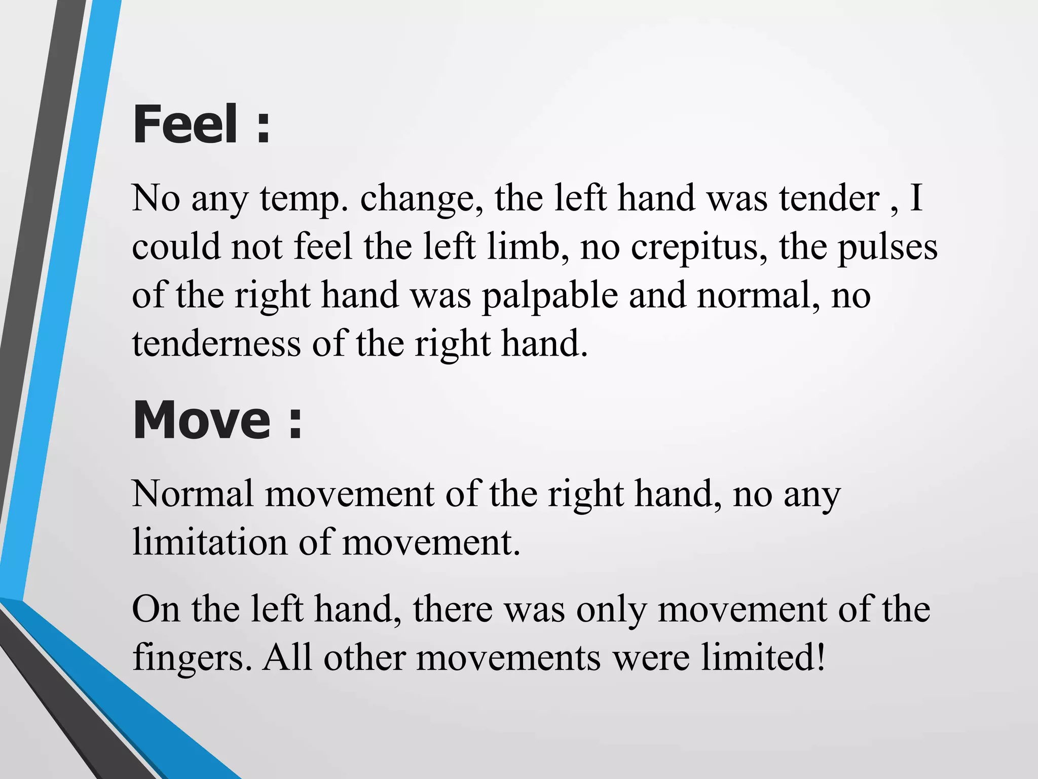 Orthopedics case presentation | PPTX
