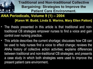 Collective Bargaining in Nursing | PPT