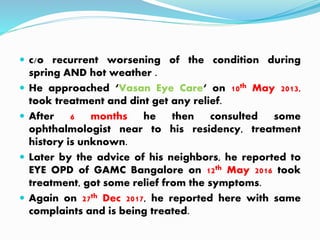 VERNAL KERATO CONJUNCTIVITIS | PPTX