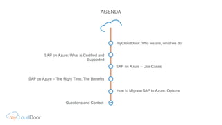 Azure for SAP Solutions - Use Cases and Migration Options | PDF