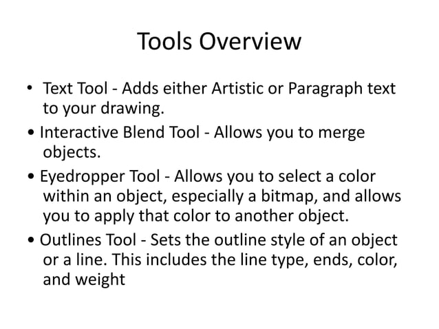 Corel Draw Introduction | PPTX