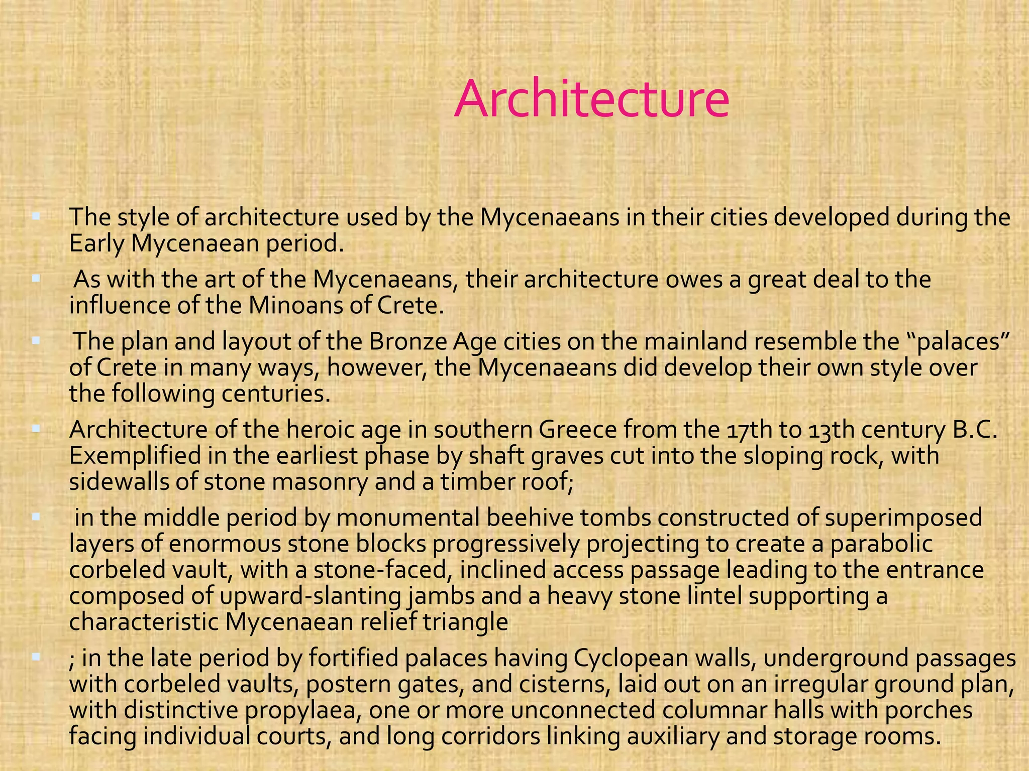 Mycenaean CIVILIZATION | PPTX