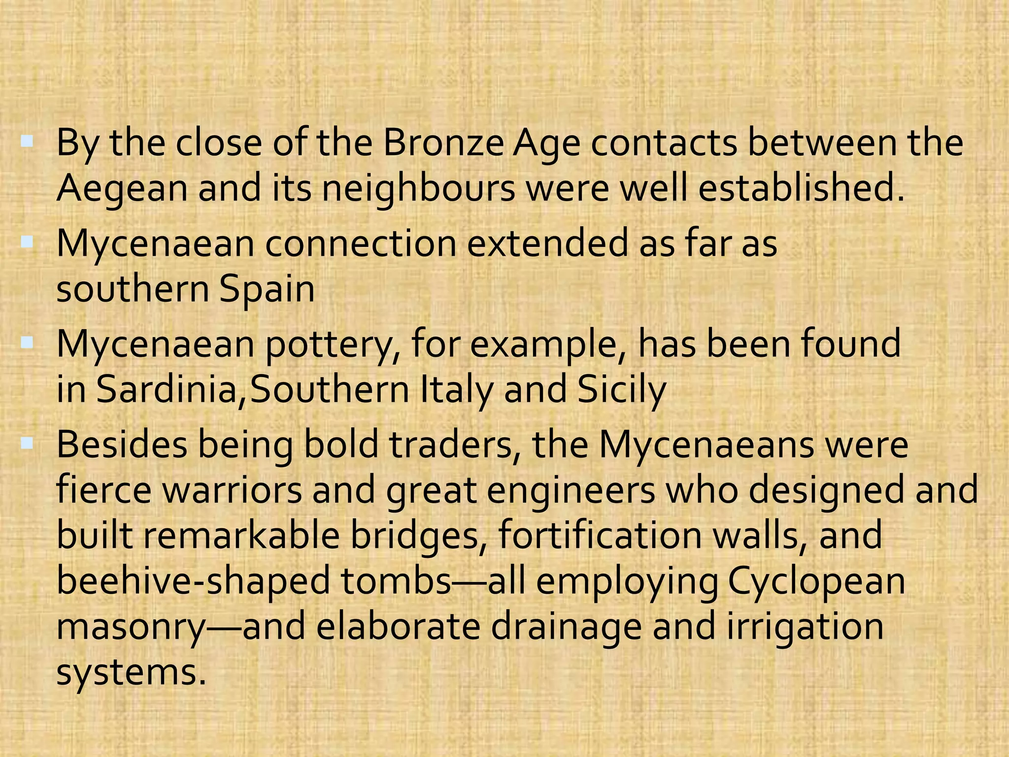 Mycenaean CIVILIZATION | PPTX