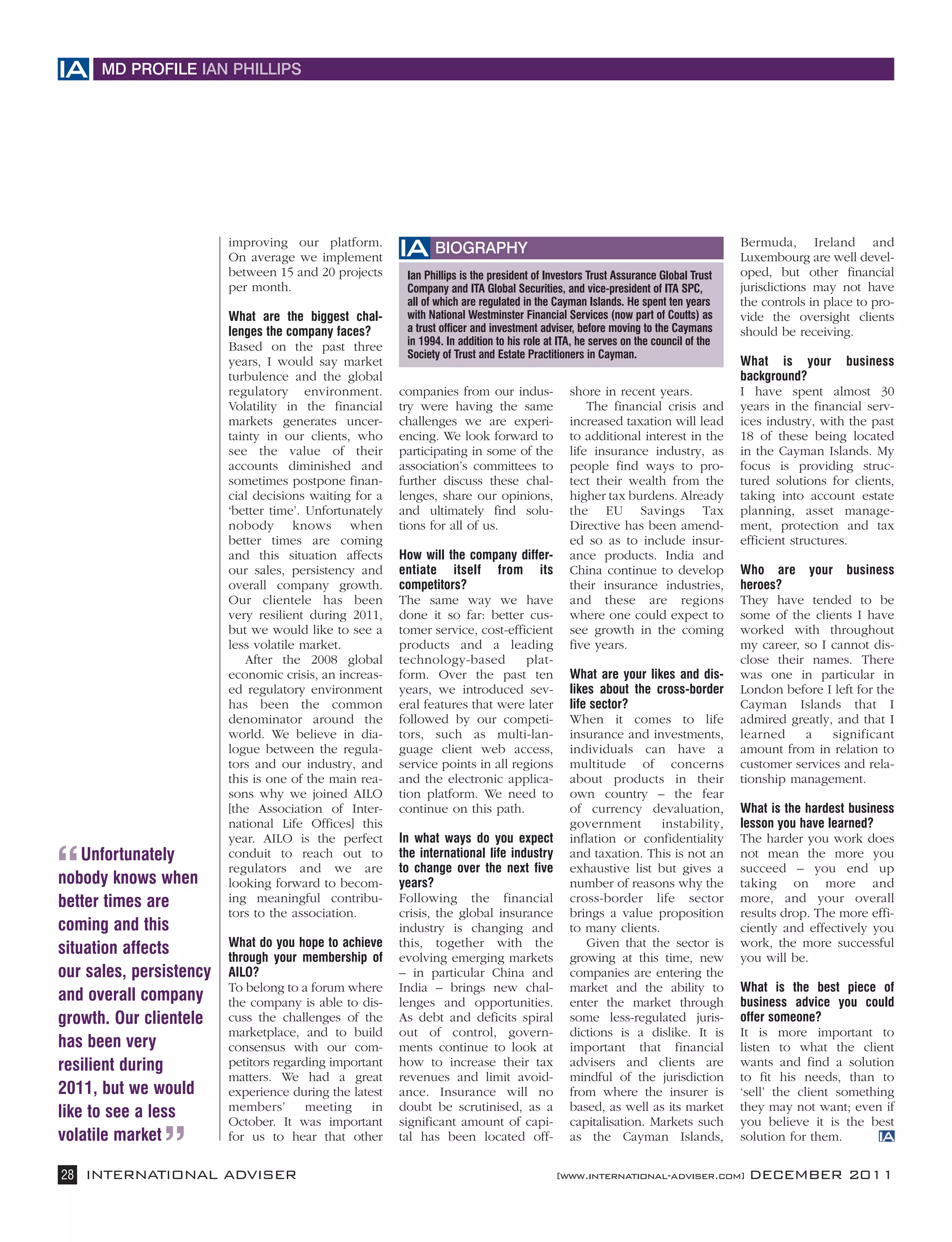 International Adviser December | PDF
