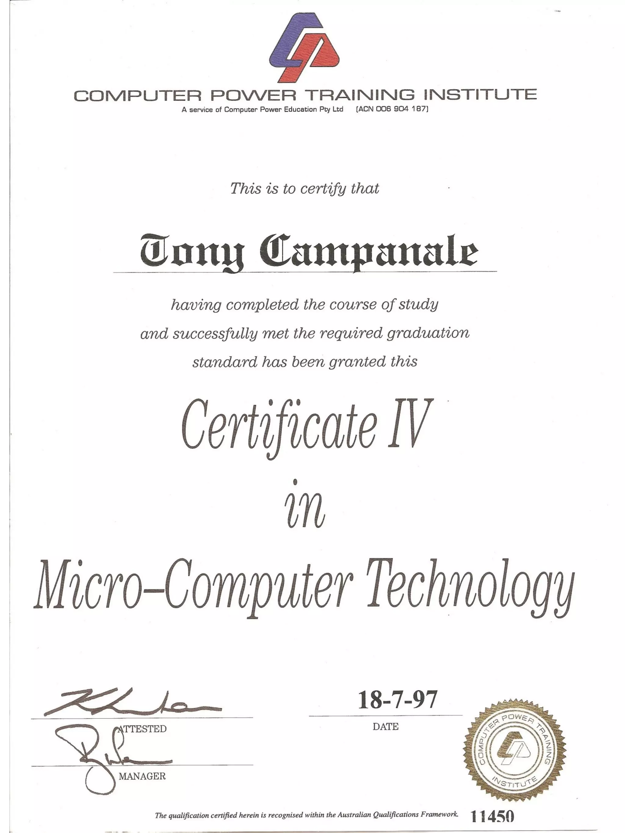 My Certificates, Volume 2 | PPT