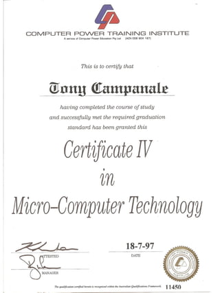 My Certificates, Volume 2 | PPT