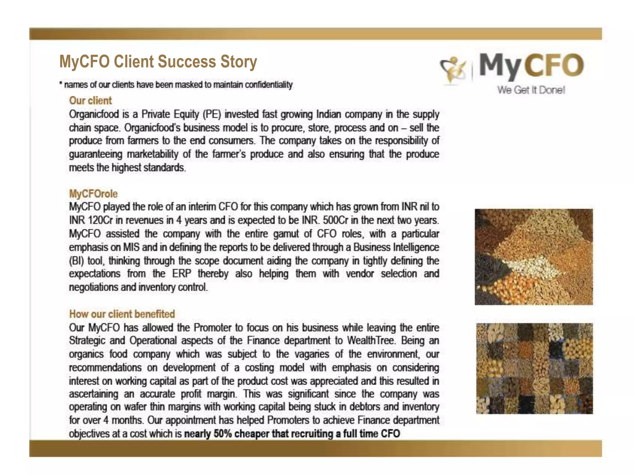 Mycfocasestudy (Organic Food) | PPT