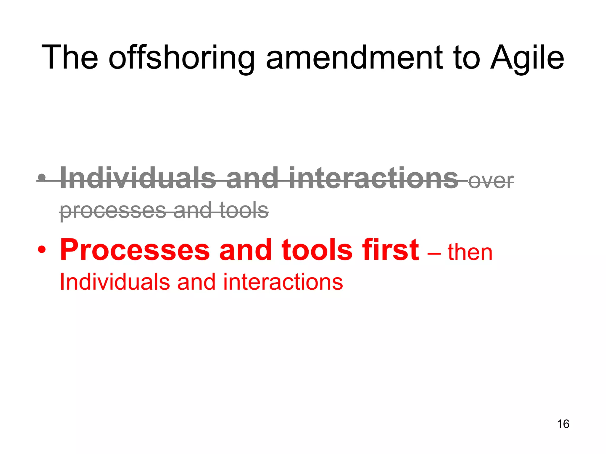 My challenges with agile offshoring | PPT