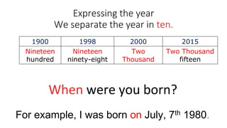 My childhood when were you born | PPTX