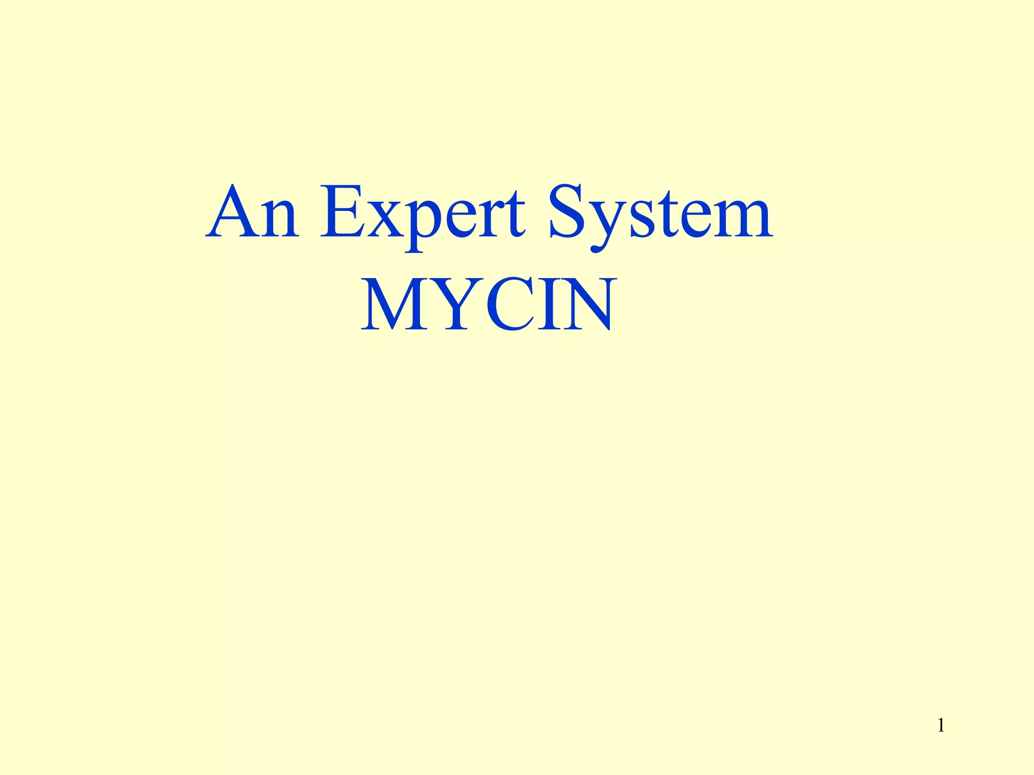 Mycin | PPT