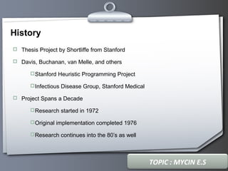 Introduction To Mycin Expert System | PPT