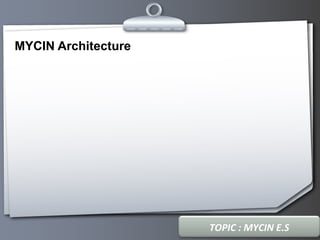 Introduction To Mycin Expert System | PPT