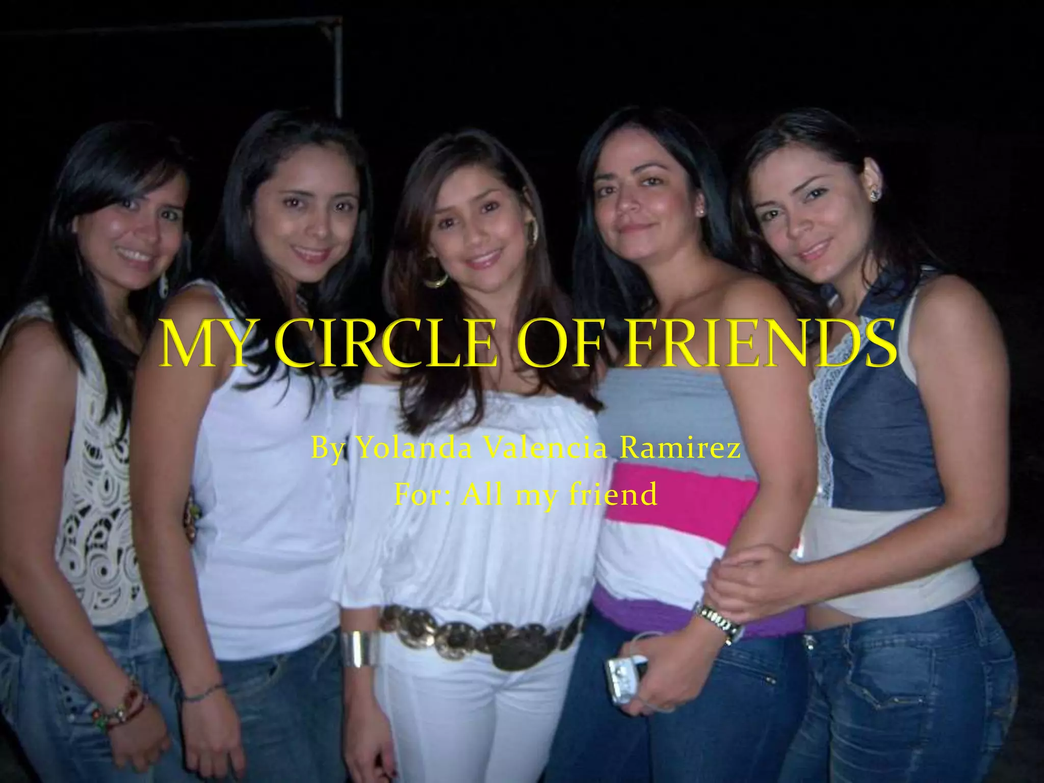 My circle of friends | PPTX