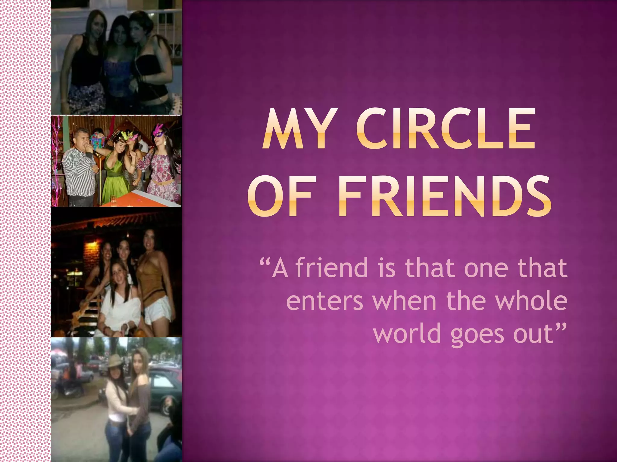 My circle of friends | PPT
