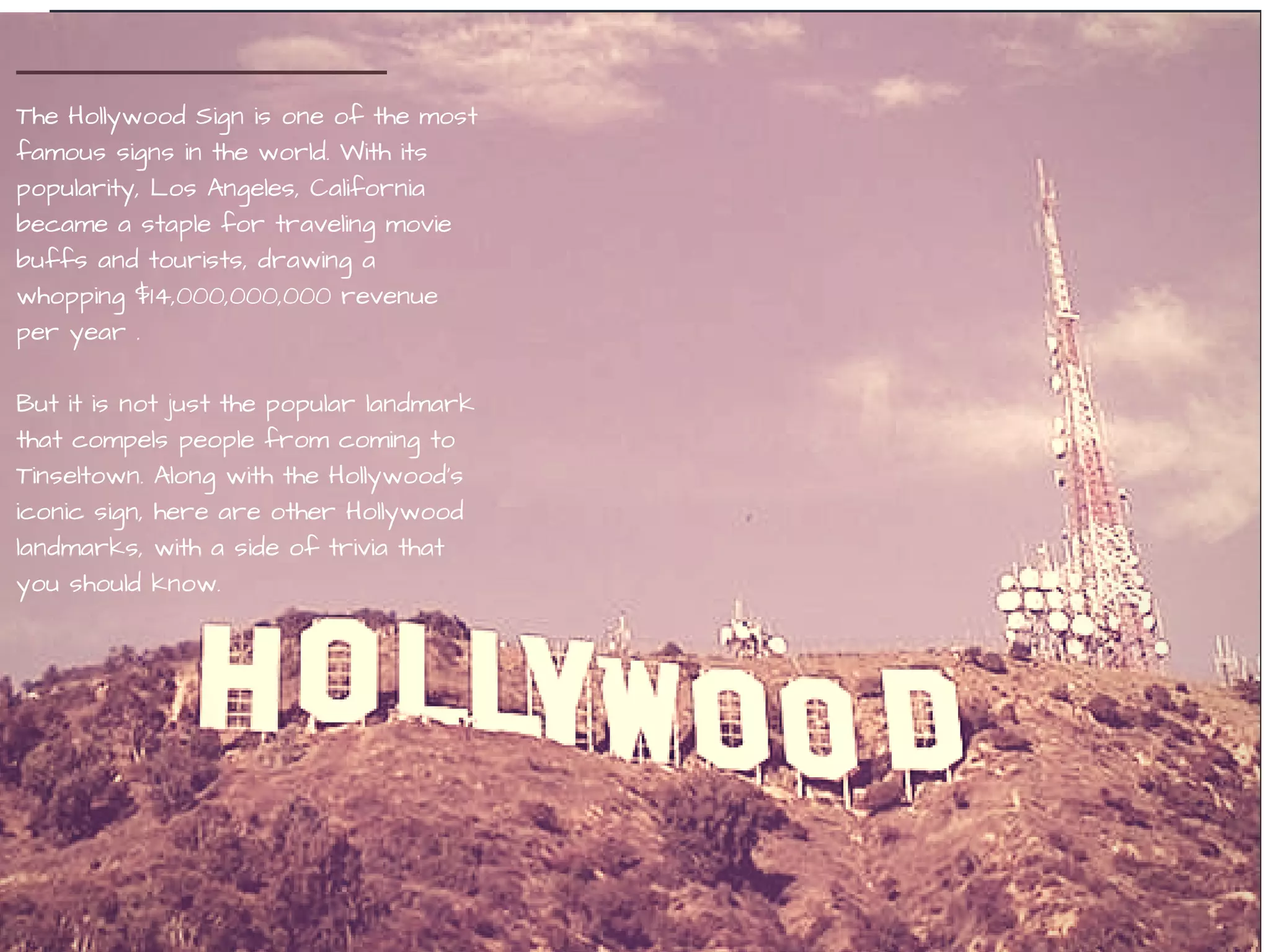 Famous Landmark Signs from Hollywood | PPT