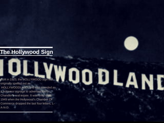 Famous Landmark Signs from Hollywood | PDF