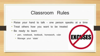 My class expectations | PPTX