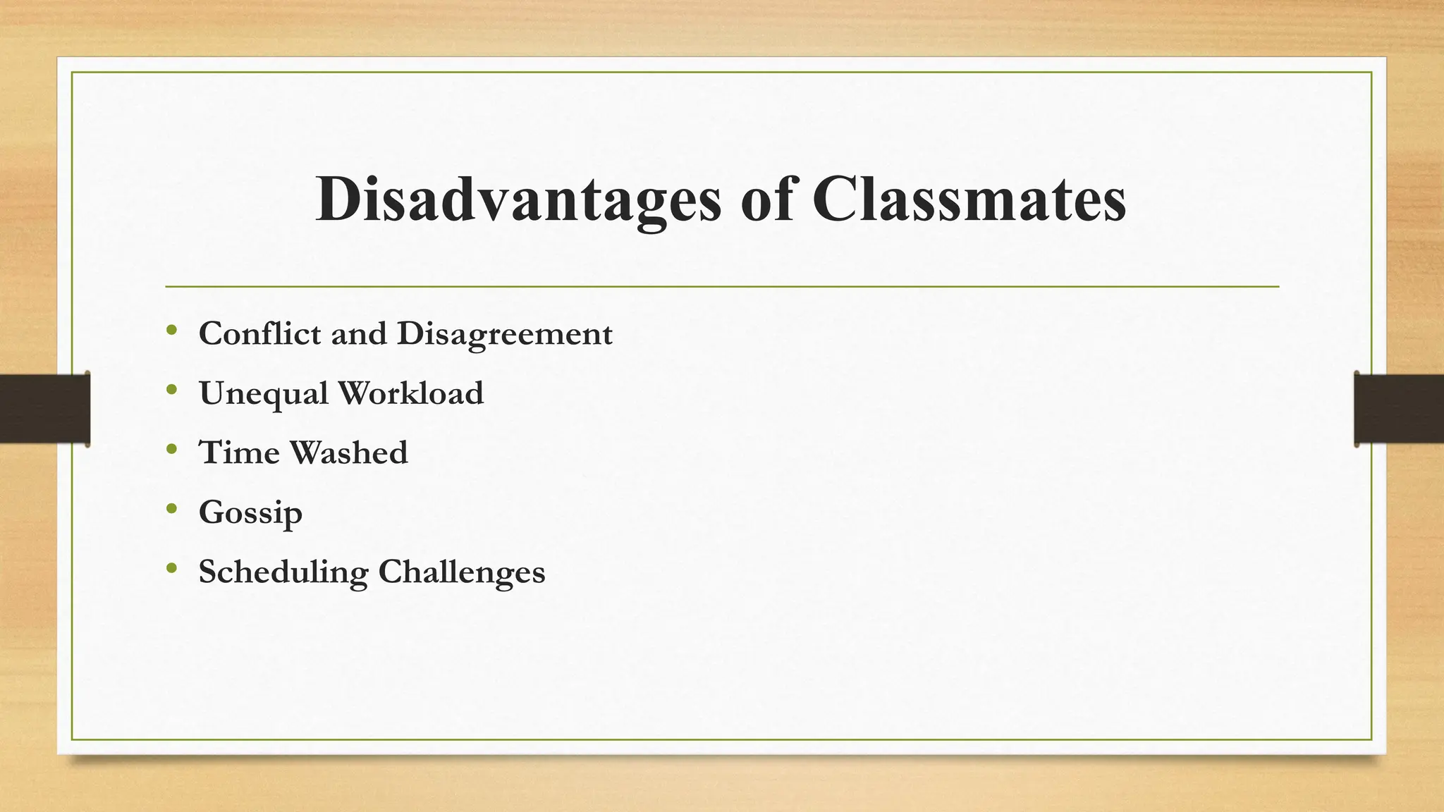 my classmate and how its impact on our daily life | PPTX