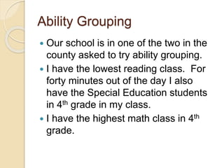 My classroom and student population | PPTX