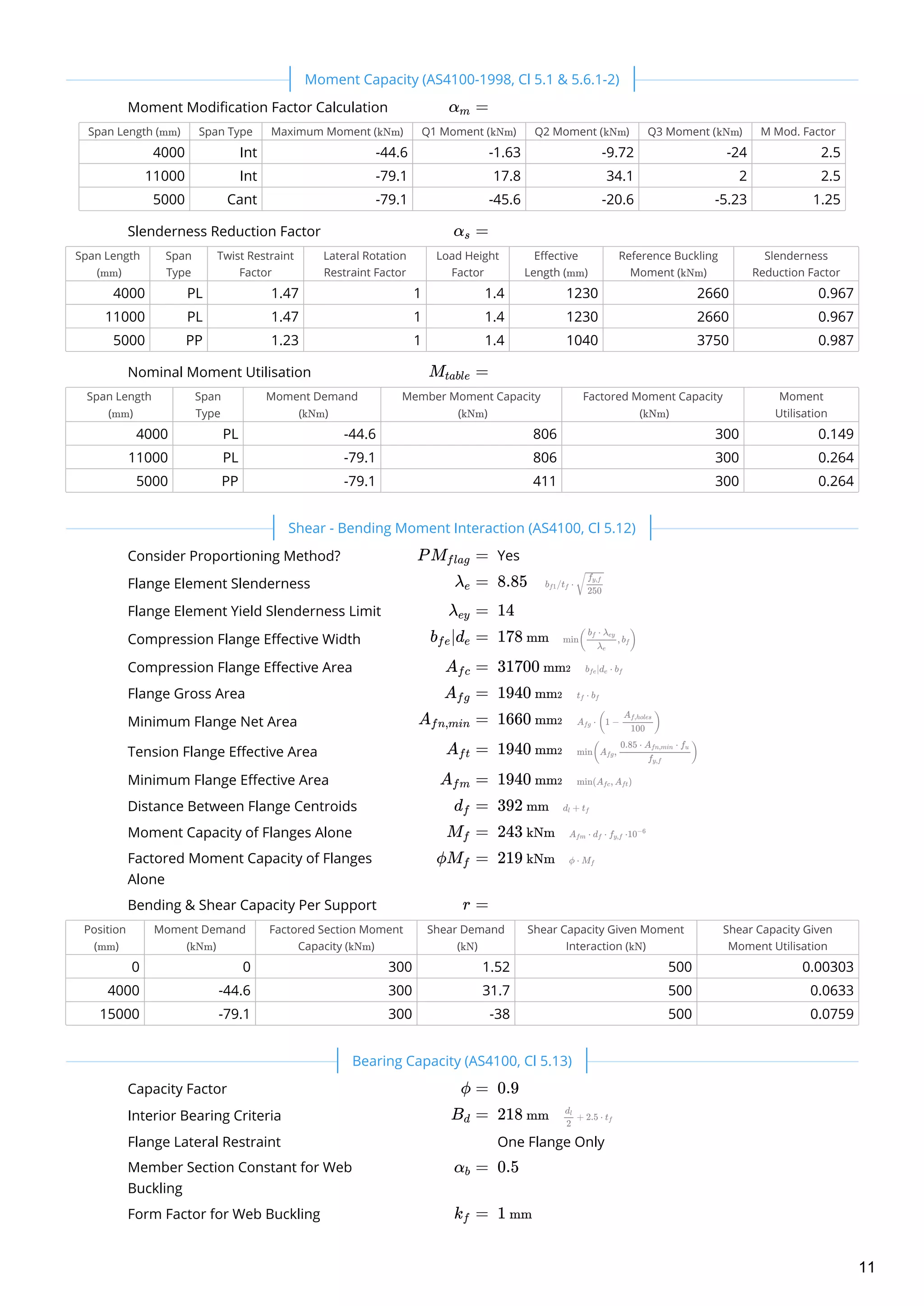 AS4100 Steel Design Webinar Worked Examples | PDF