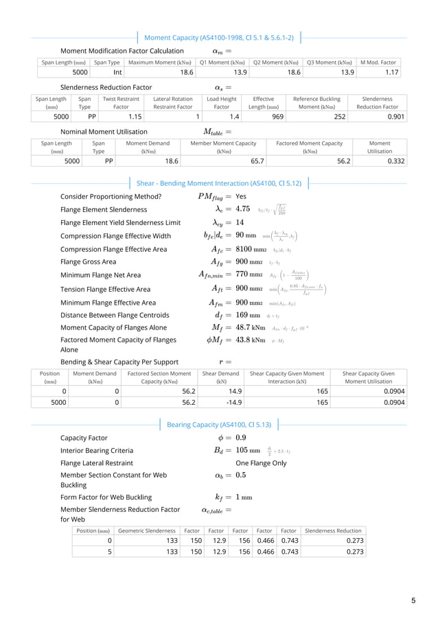 AS4100 Steel Design Webinar Worked Examples | PDF
