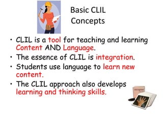 Short CLIL presentation-Cindy DePoy | PPT