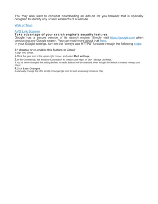 How to identify unsafe websites | ODT