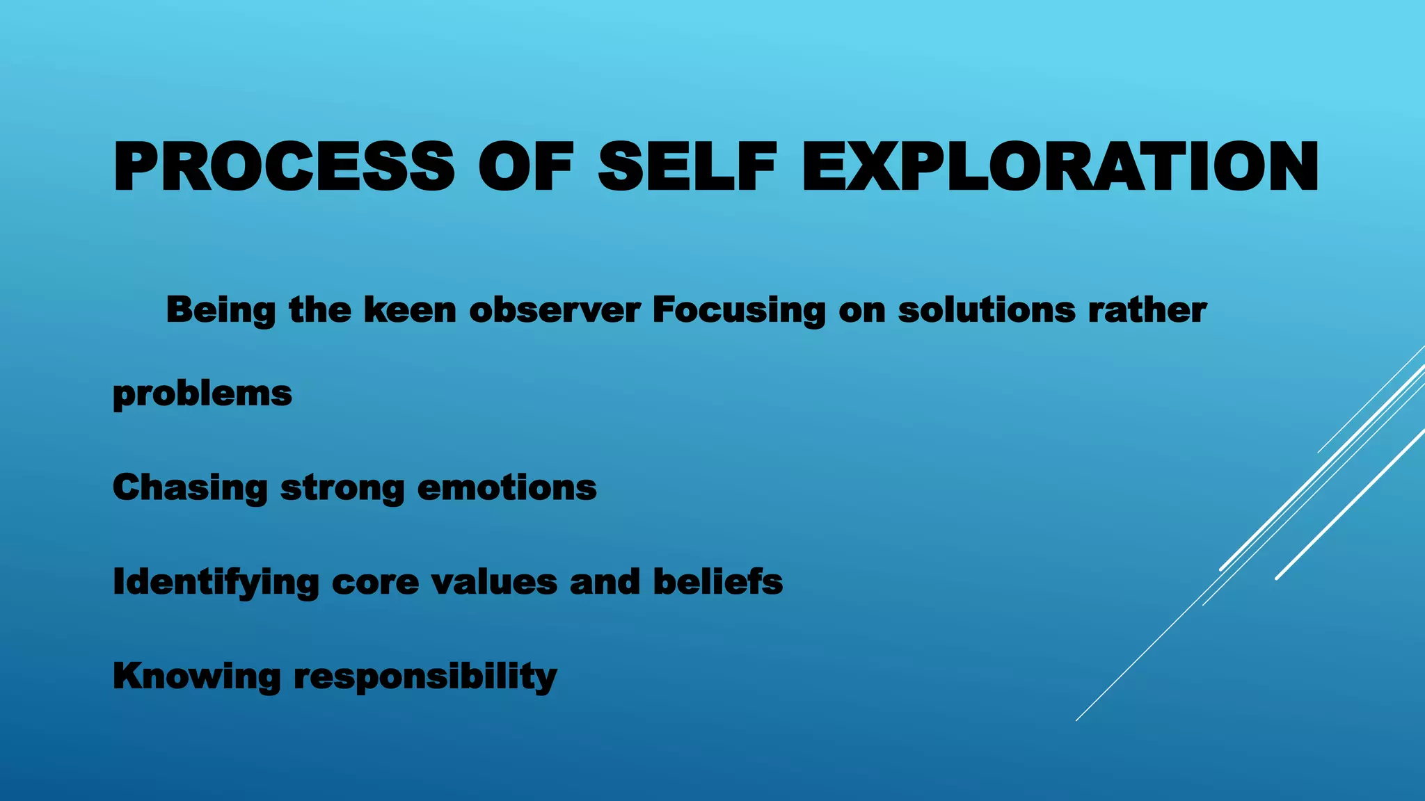 Self Exploration | PPTX