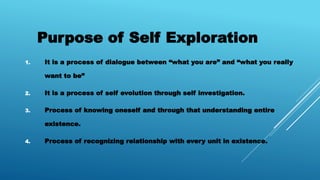 Self Exploration | PPTX