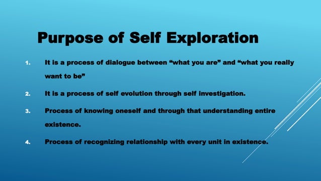 Self Exploration | PPTX
