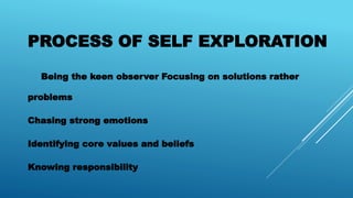 Self Exploration | PPTX