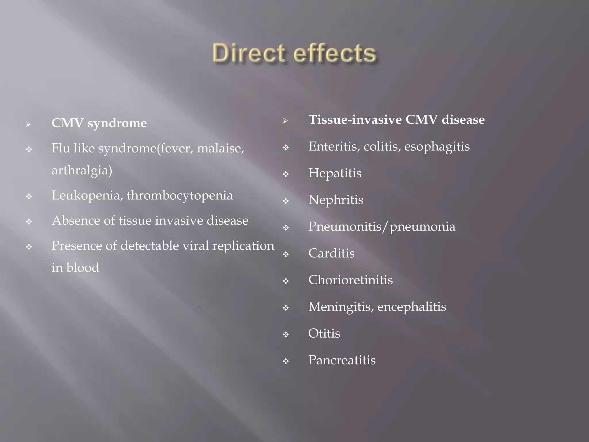CMV in Renal Transplant | PPTX
