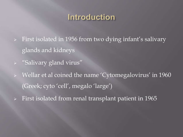 CMV in Renal Transplant | PPTX | Infectious Diseases | Diseases and ...