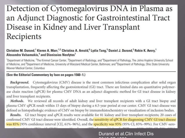 CMV in Renal Transplant | PPTX | Infectious Diseases | Diseases and ...