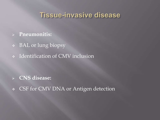CMV in Renal Transplant | PPTX | Infectious Diseases | Diseases and ...