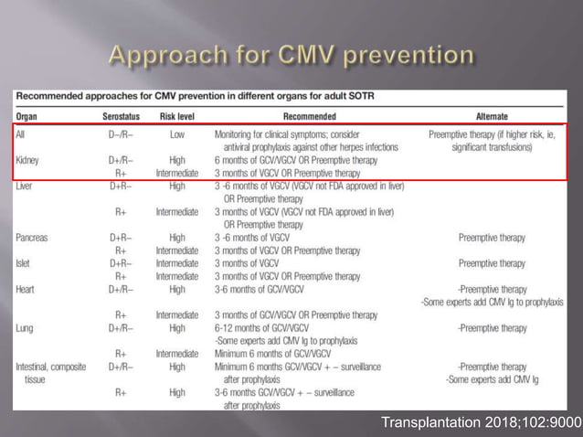 CMV in Renal Transplant | PPT