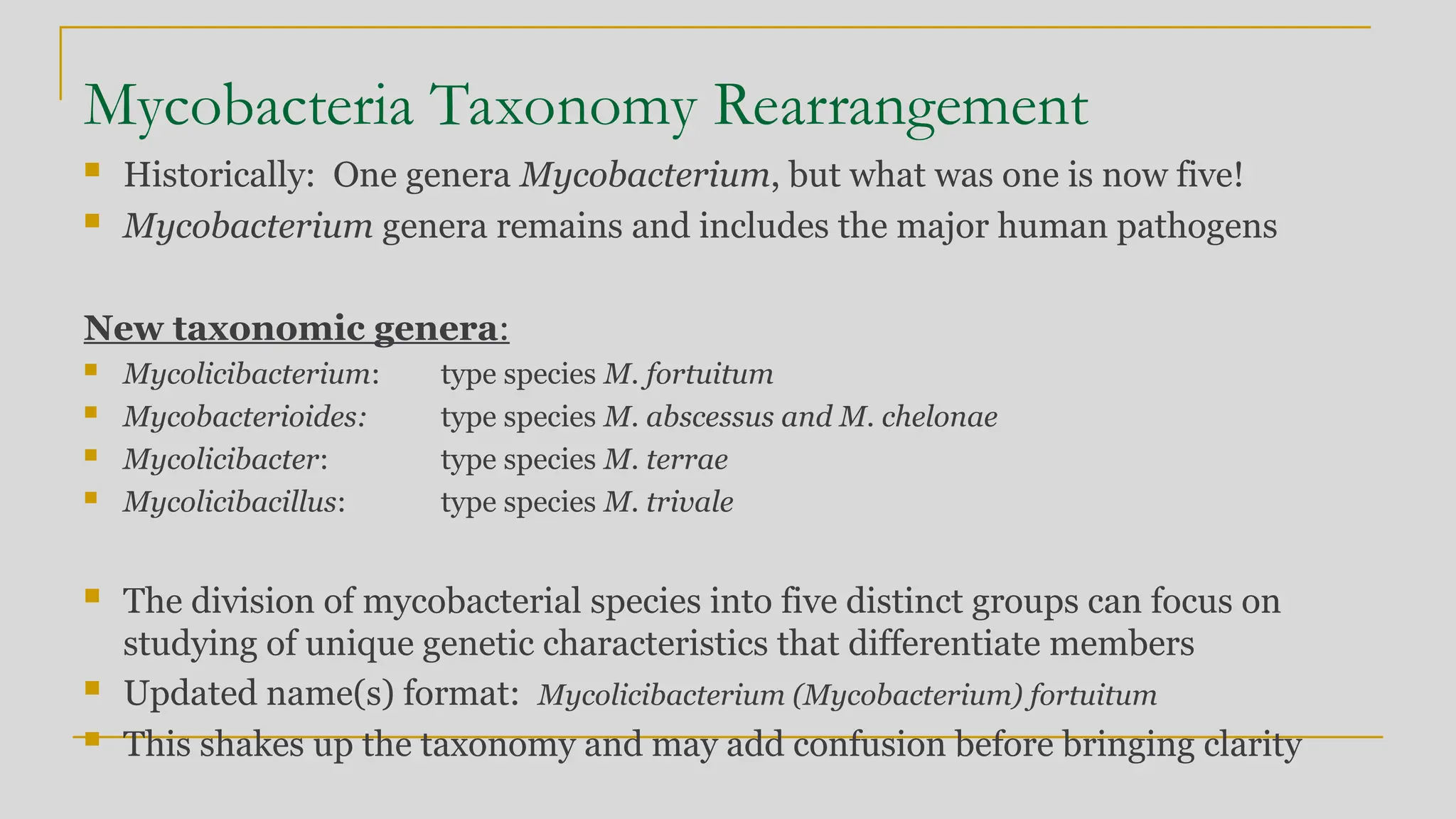 Mycobacteriology update 2025 - Margie Morgan, PhD | PPT