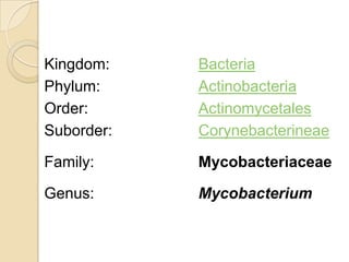 Mycobacterium | PPTX