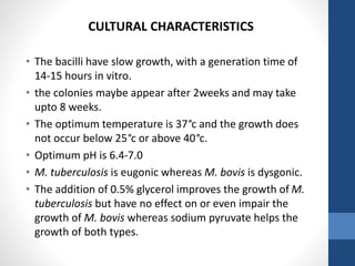 Mycobacterium tuberculosis | PPTX