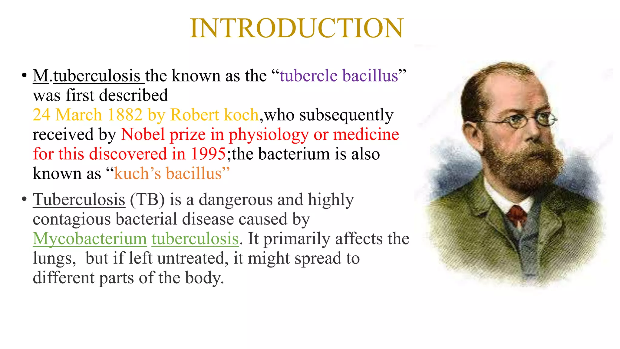 Mycobacterium tuberculosis-TB | PPTX