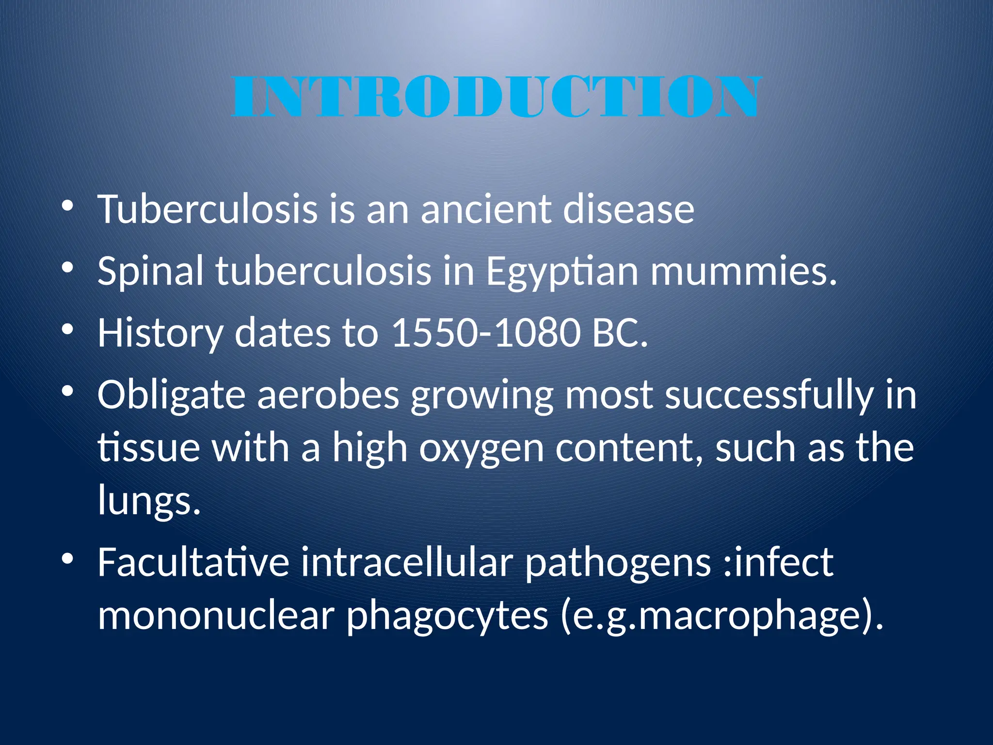 MYCOBACTERIUM TUBERCULOSIS overview slide share | PPTX
