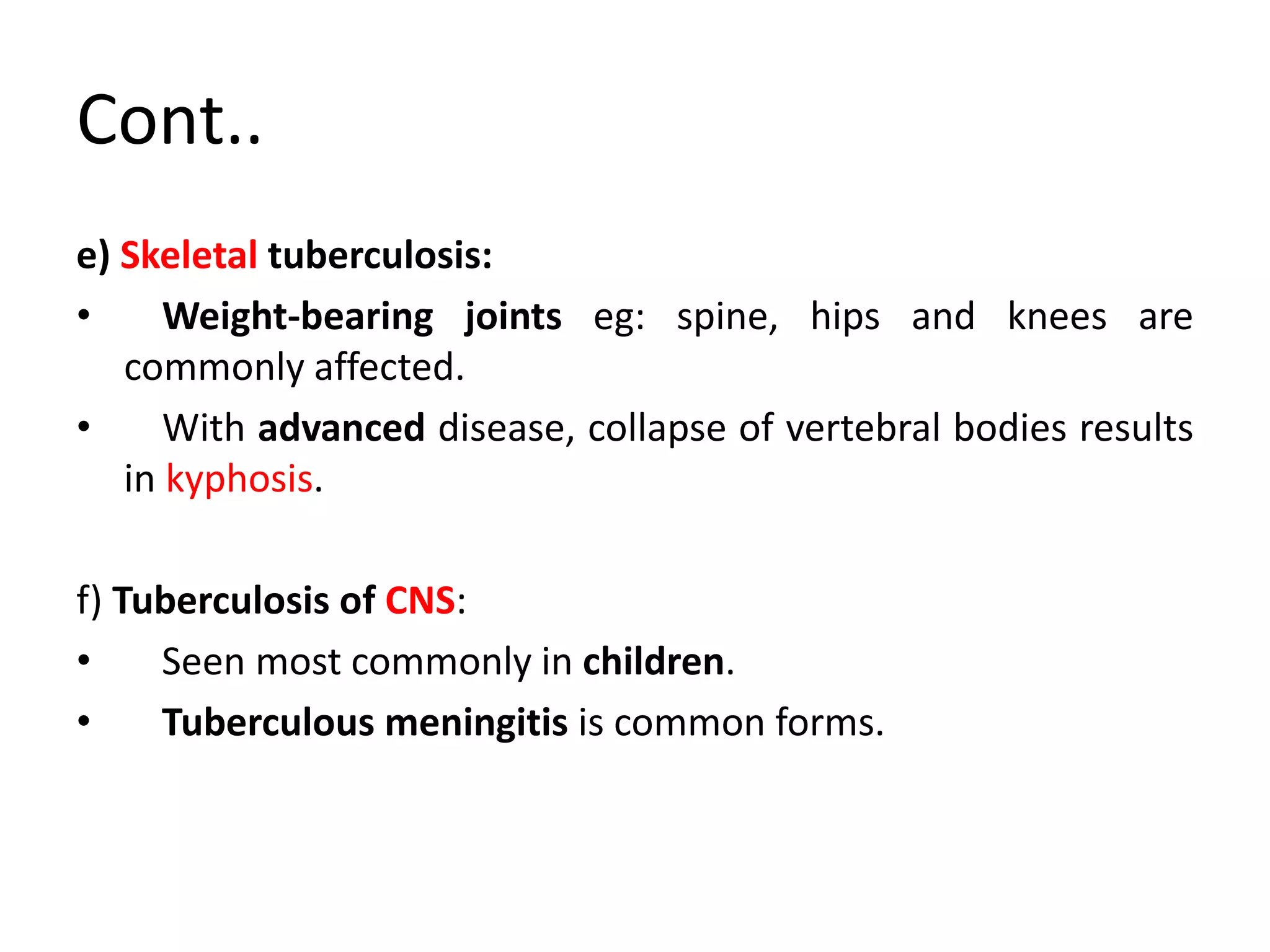 Clinical , diagnosis and prophylaxis part of Mycobacterium tuberculosis ...