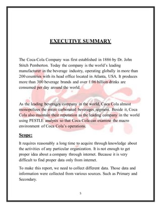 coke company assignment by maria naeem and my friends | PDF
