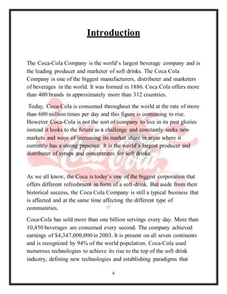 coke company assignment by maria naeem and my friends | PDF