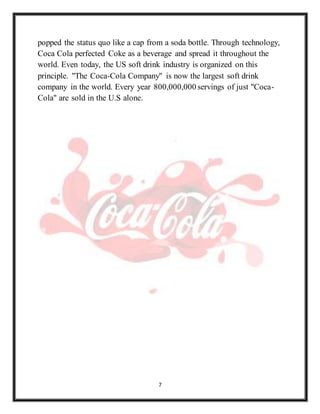 coke company assignment by maria naeem and my friends | PDF