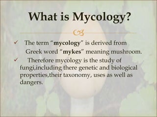 Mycology powerpoint presentation | PPT | Free Download