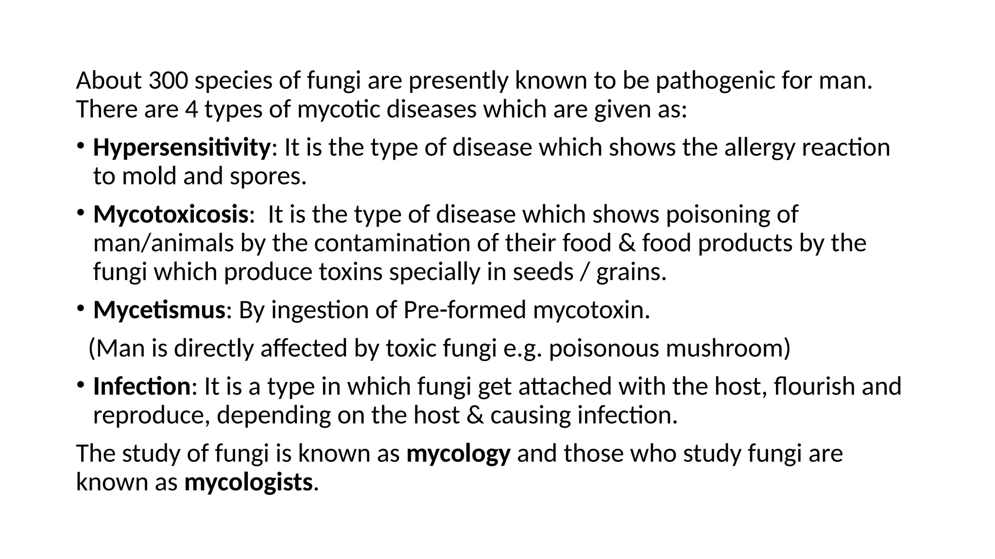 Introduction to Mycology- Structure and Importance of Fungi | PPTX
