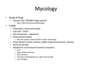 6 - Mycology and Fungal Pathogens | PPTX